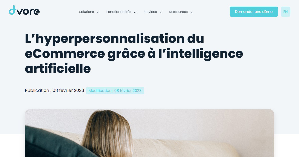 The hyper-personalization of eCommerce with artificial intelligence.